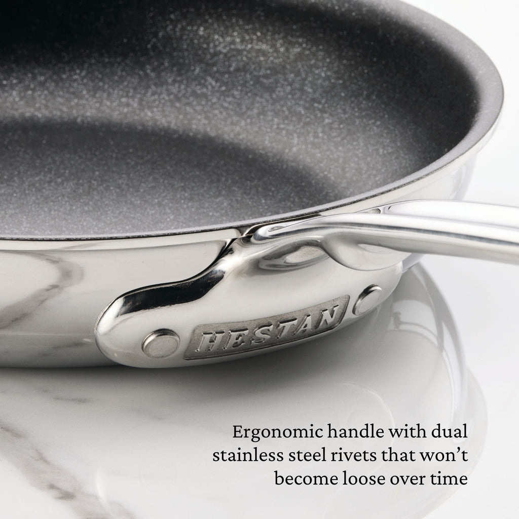 Hestan ProBond® Luxe 8.5" Professional Clad Stainless Steel Skillet wi ...