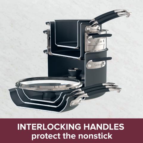 10pc Anolon SmartStack Hard Anodized Nesting Cookware Set – Meyer Canada
